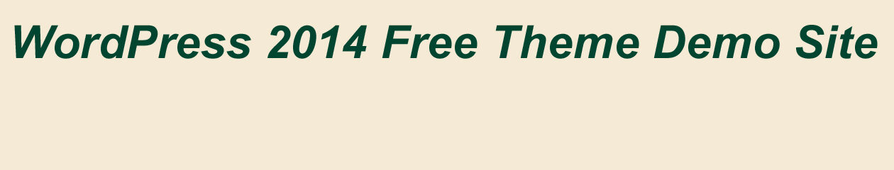 My WordPress 2014 Theme Demo Site | Trying Out Customization Settings